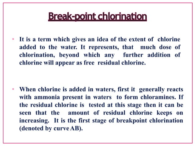 THE METHODS OF DISINFECTION AND THE TYPES OF CHLORINATION | PPT