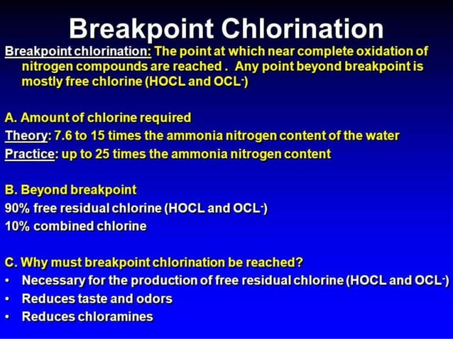 THE METHODS OF DISINFECTION AND THE TYPES OF CHLORINATION | PPT