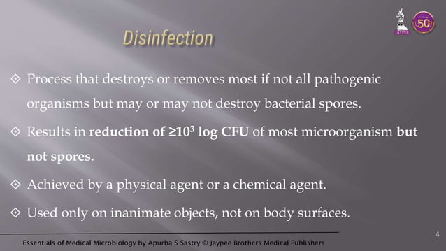 DISINFECTION NURSING.pptx | First Aid | Injuries