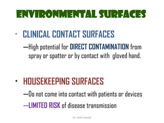 DISINFECTION OF DENTAL INSTRUMENTS, UNIT AND ENVIRONMENTAL.ppt