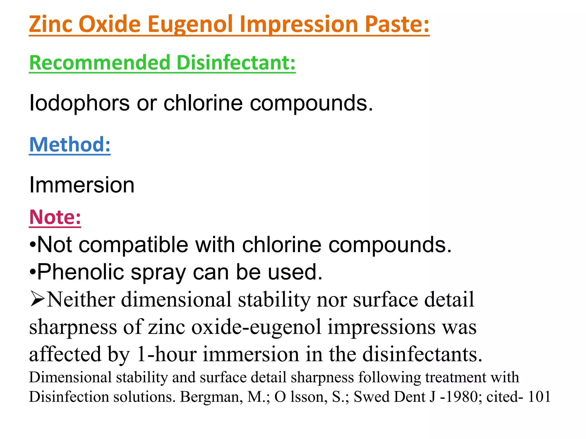 Disinfection of impressions | PPTX