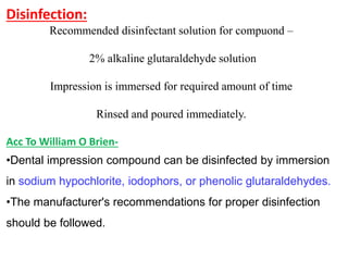 Disinfection of impressions | PPTX