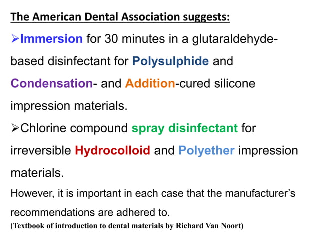 Disinfection of impressions | PPTX | Dental Health | Diseases and ...
