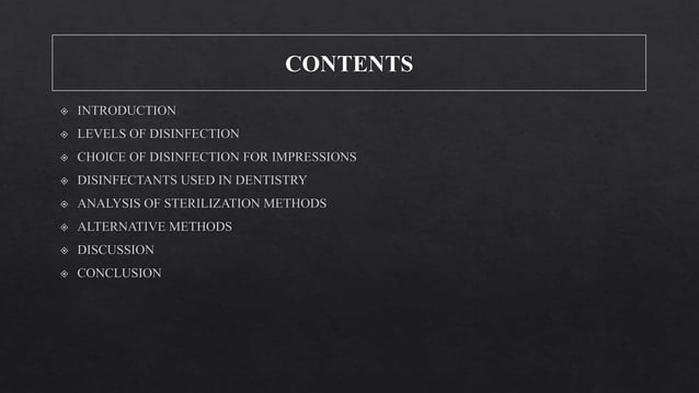 disinfection techniques of impressions in prosthodontics | PPTX