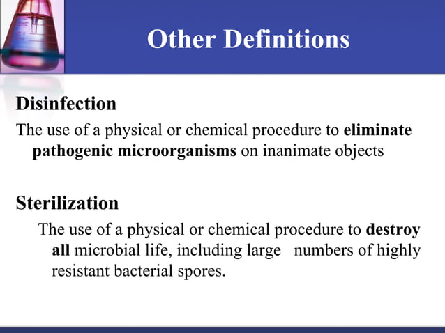 Disinfection & sterilization | PPT | Infectious Diseases | Diseases and Conditions