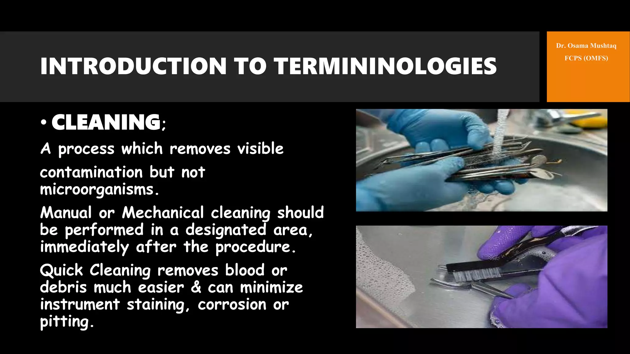 Disinfection and sterilization In Dentistry | PPTX
