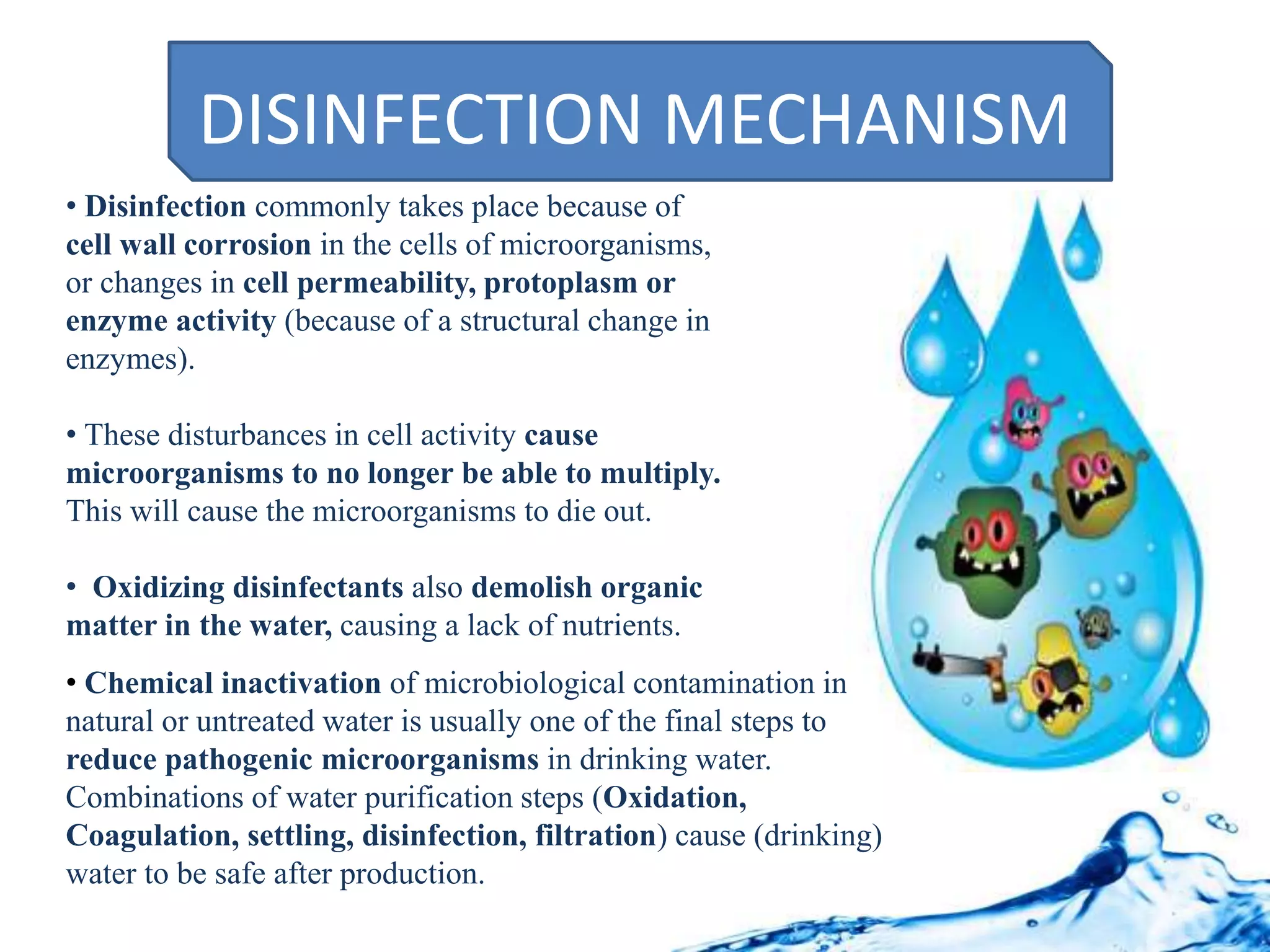 Disinfection of water | PPTX