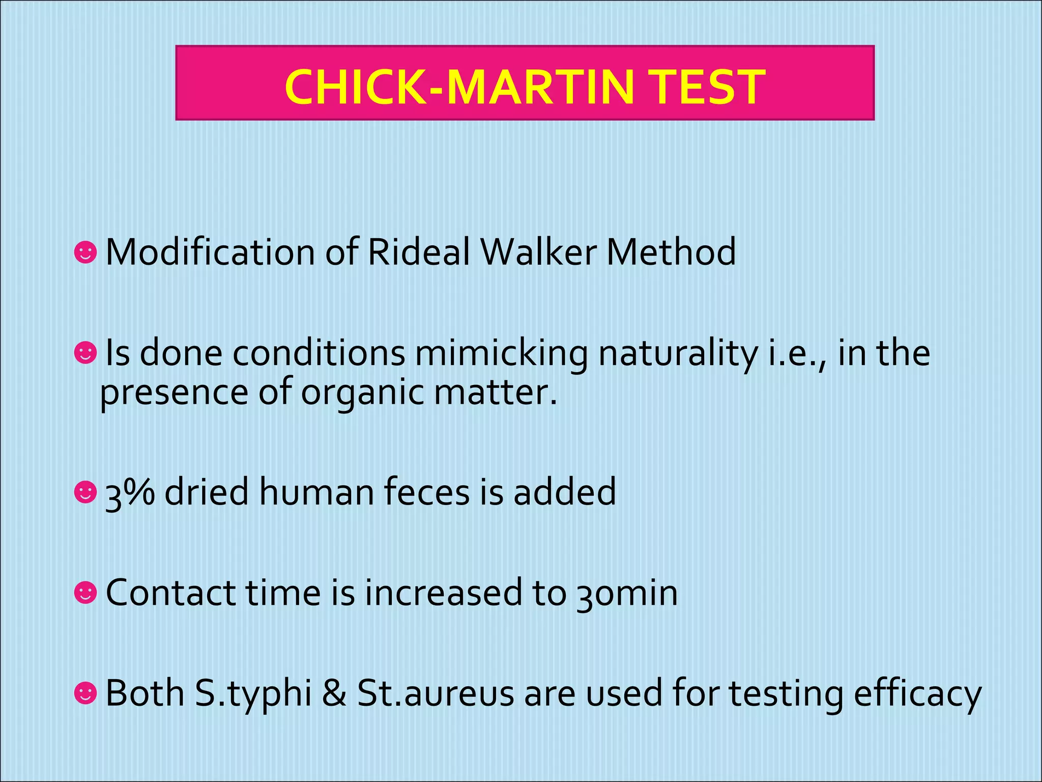 Disinfection testing for disinfection | PPT
