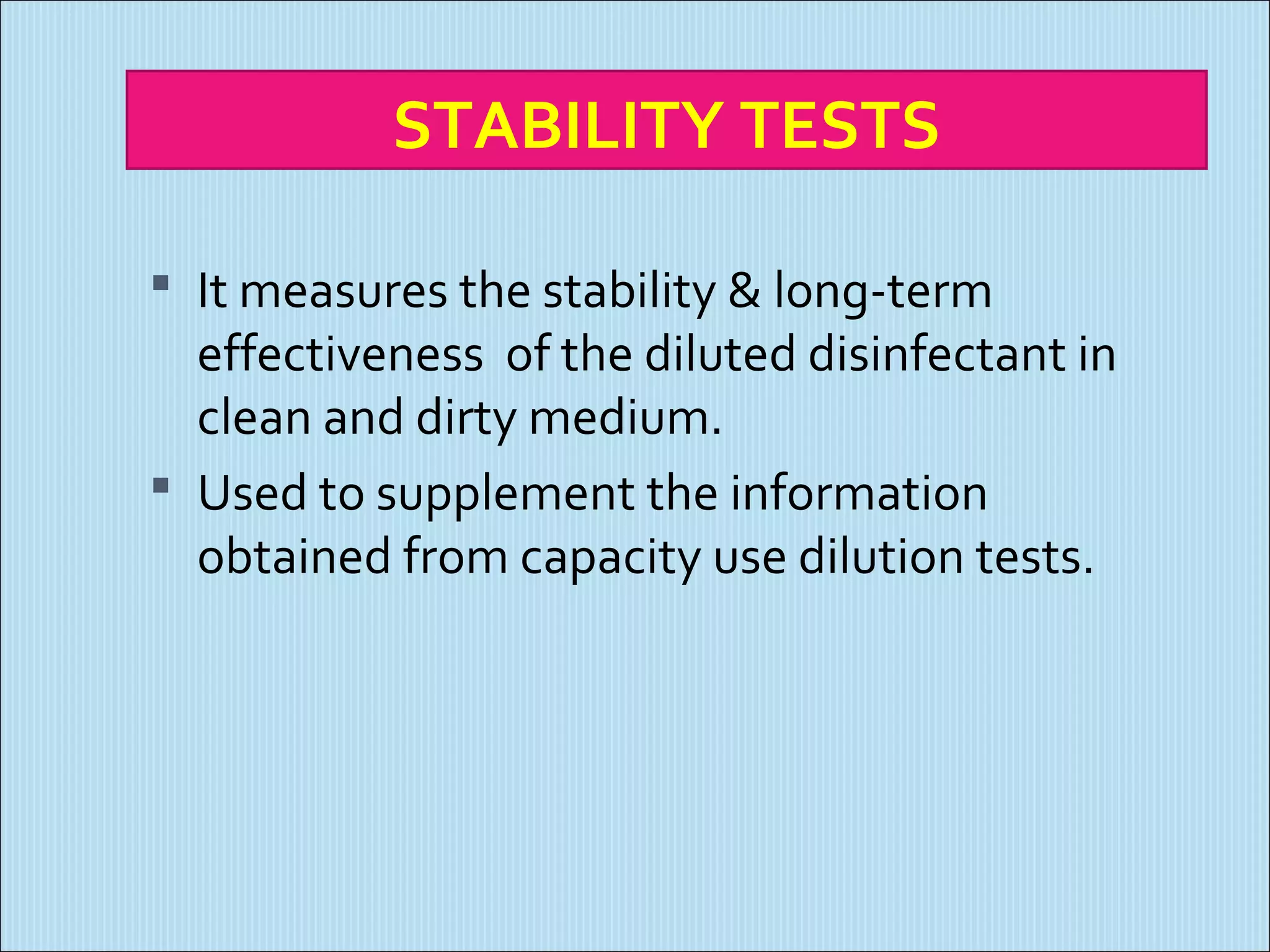 Disinfection testing for disinfection | PPT