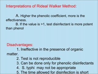 Disinfection testing for disinfection | PPT
