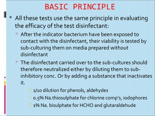 Disinfection testing for disinfection | PPT