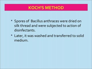 Disinfection testing for disinfection | PPT