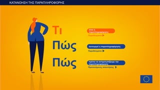 disinformation παραπληροφόρηση αντιμετωπιση | PPTX