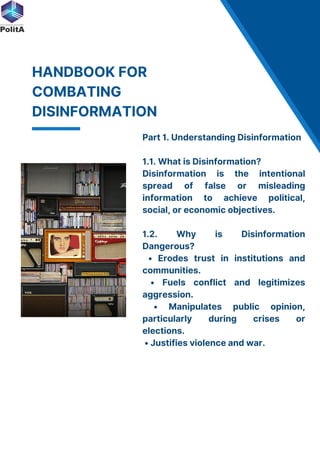 Handbook for combating disinformation 2024 | PDF