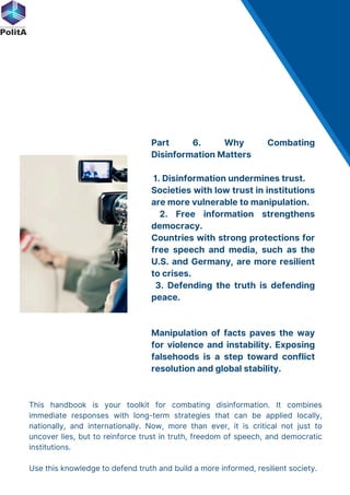 Handbook for combating disinformation 2024 | PDF