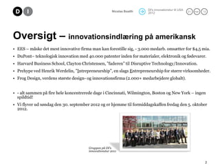 Program for studietur til USA | PPTX