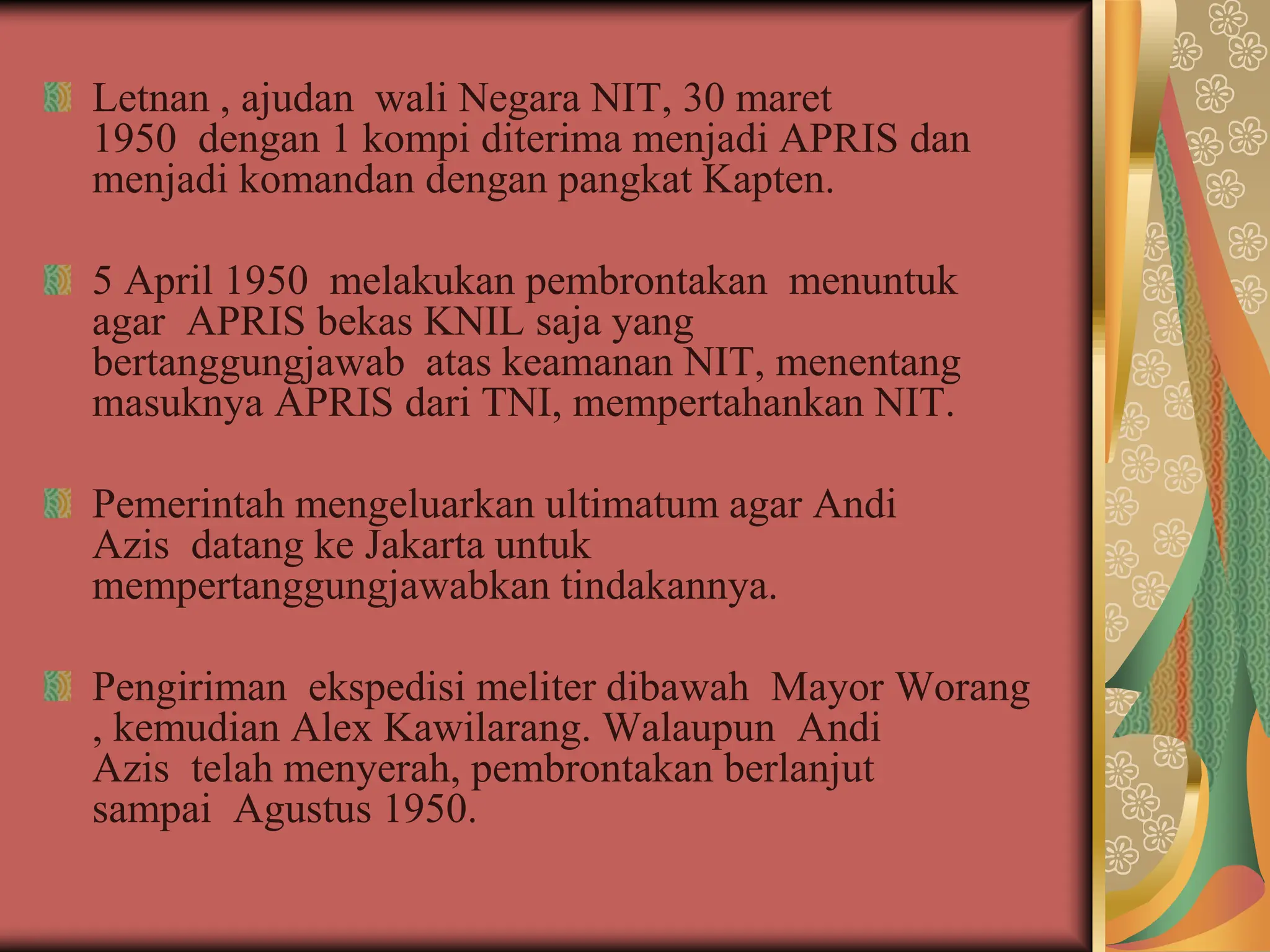 DISINTEGRASI BANGSA PASCA KEMERDEKAAN INDONESIA.ppt