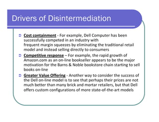 Disintermediation of the Marketplace | PDF