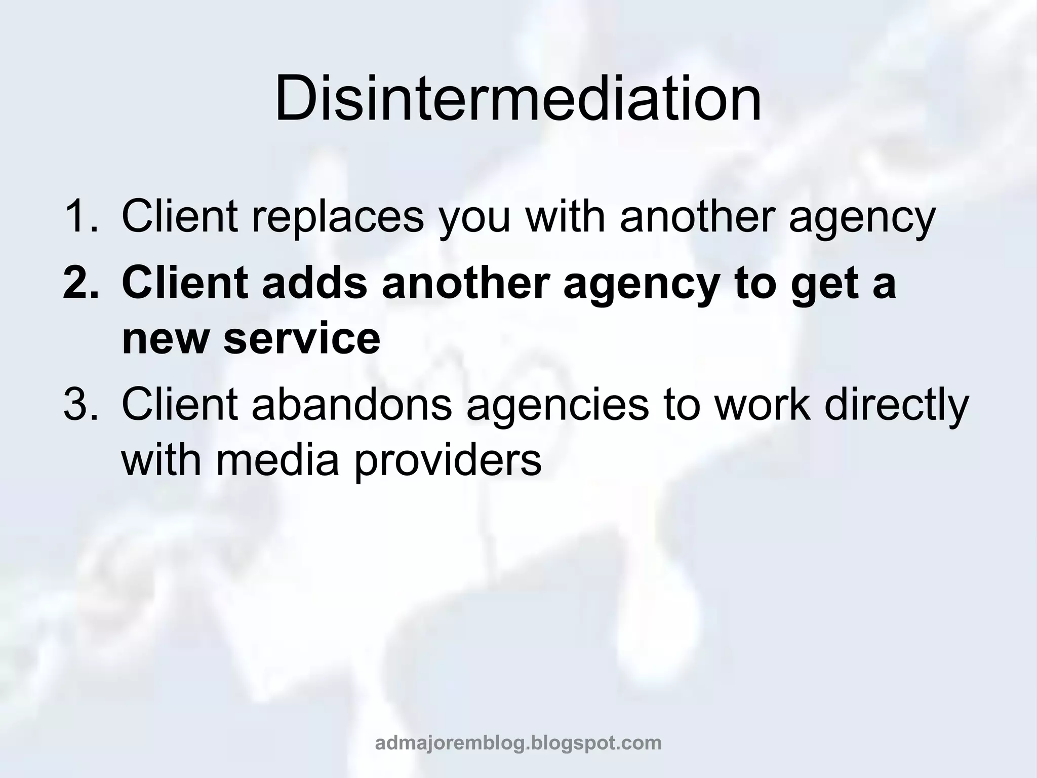 Disintermediation by Steve Schildwachter | PPT