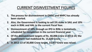 Short Presentation For Disinvestment By Government Of India In PSUs | PPTX