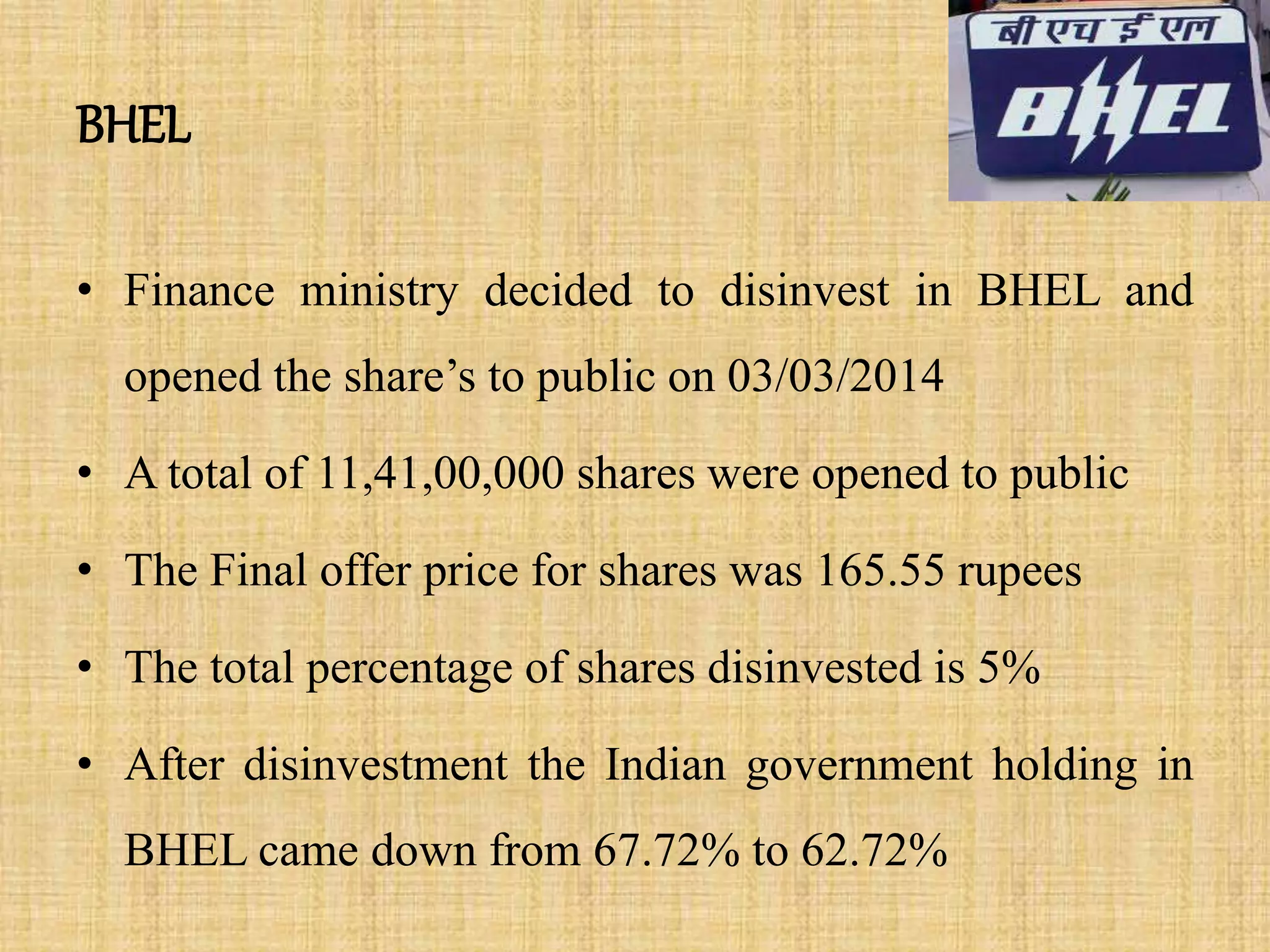 Disinvestment In India Pptx