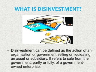 "Disinvestment Policy of India" presentation | PPTX