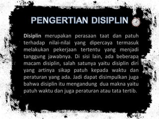 Disiplin | PPT