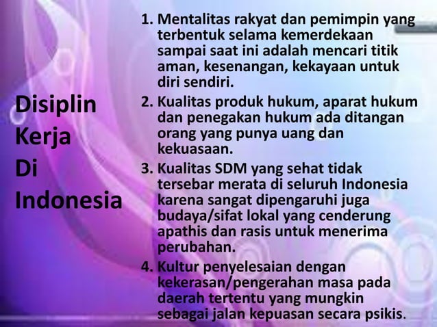 Disiplin kerja by husaeri priatna | PPTX