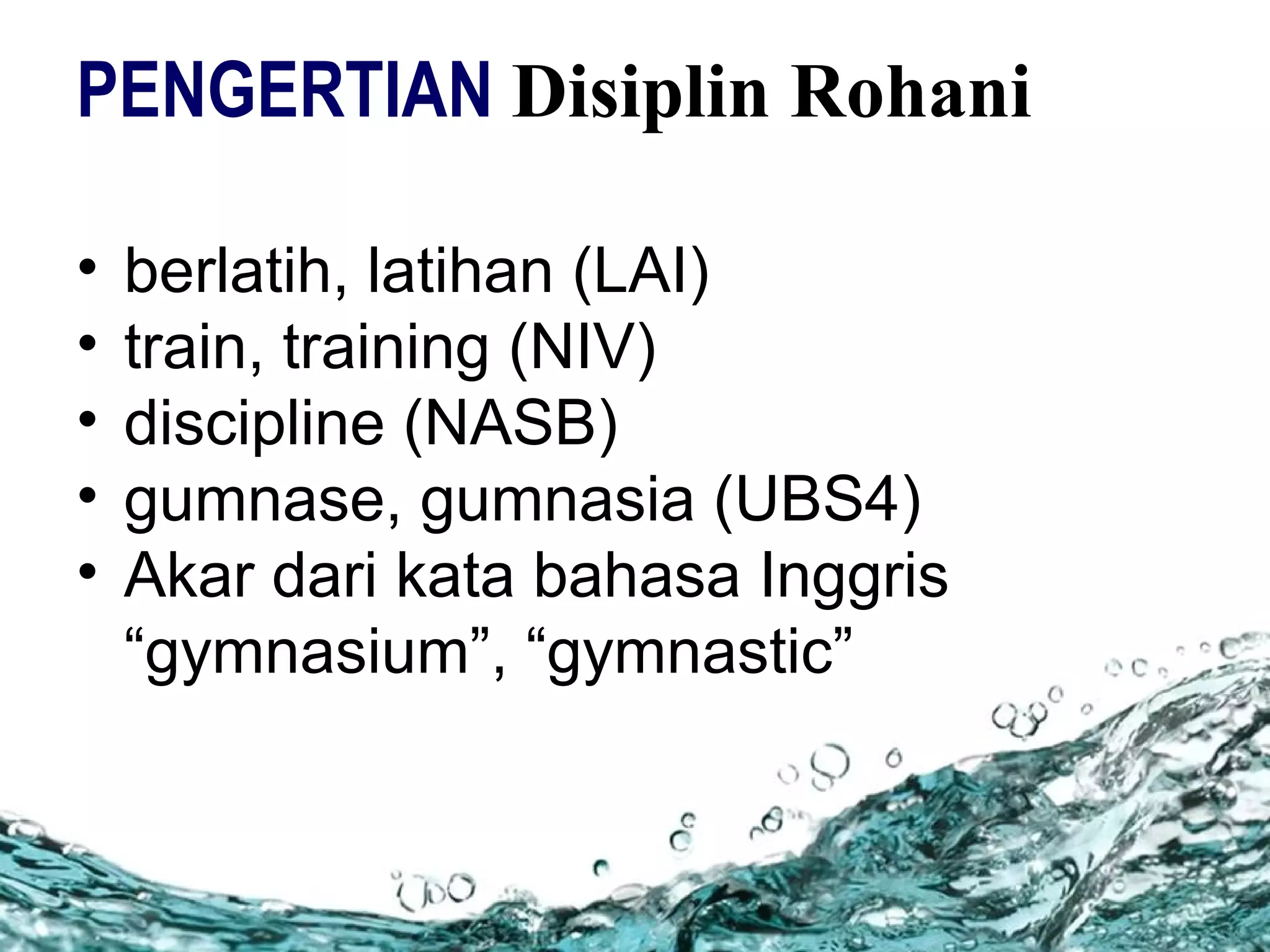 Disiplin Rohani | PPT