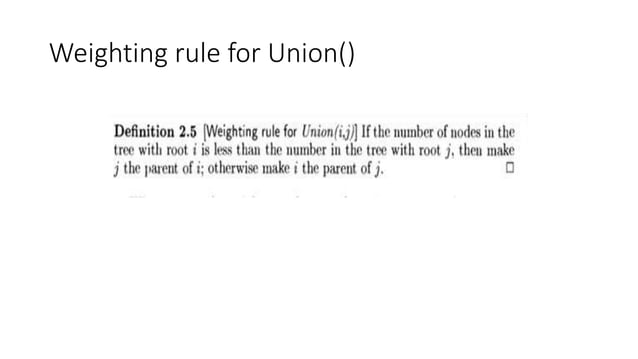 Disjoint sets union, find | PPTX | Computing | Technology & Computing