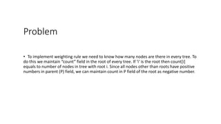 Disjoint sets union, find | PPTX