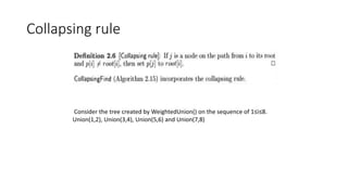 Disjoint sets union, find | PPTX