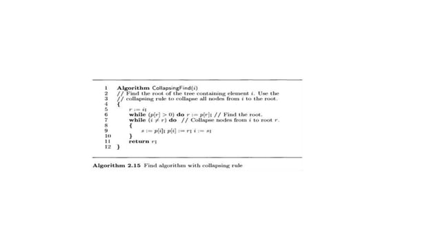 Disjoint sets union, find | PPTX | Computing | Technology & Computing
