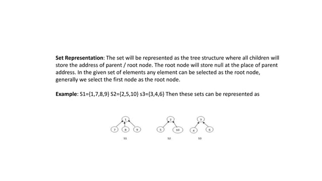 Disjoint sets union, find | PPTX | Computing | Technology & Computing