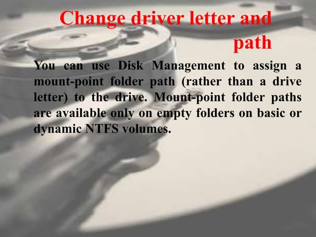 Disk Management | PPTX | Operating Systems | Computer Software and Applications
