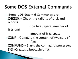 disk-operating-system.ppt c sdsommands cd | PPT