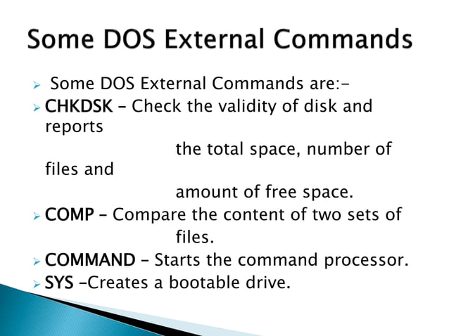 disk-operating-system.ppt c sdsommands cd | PPT | Free Download