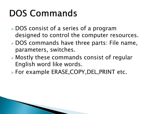 disk-operating-system.ppt c sdsommands cd | PPT