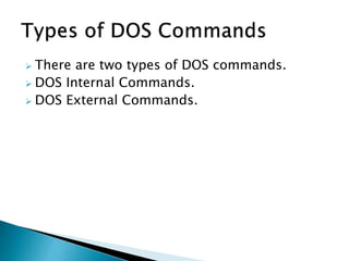 disk-operating-system.ppt c sdsommands cd | PPT