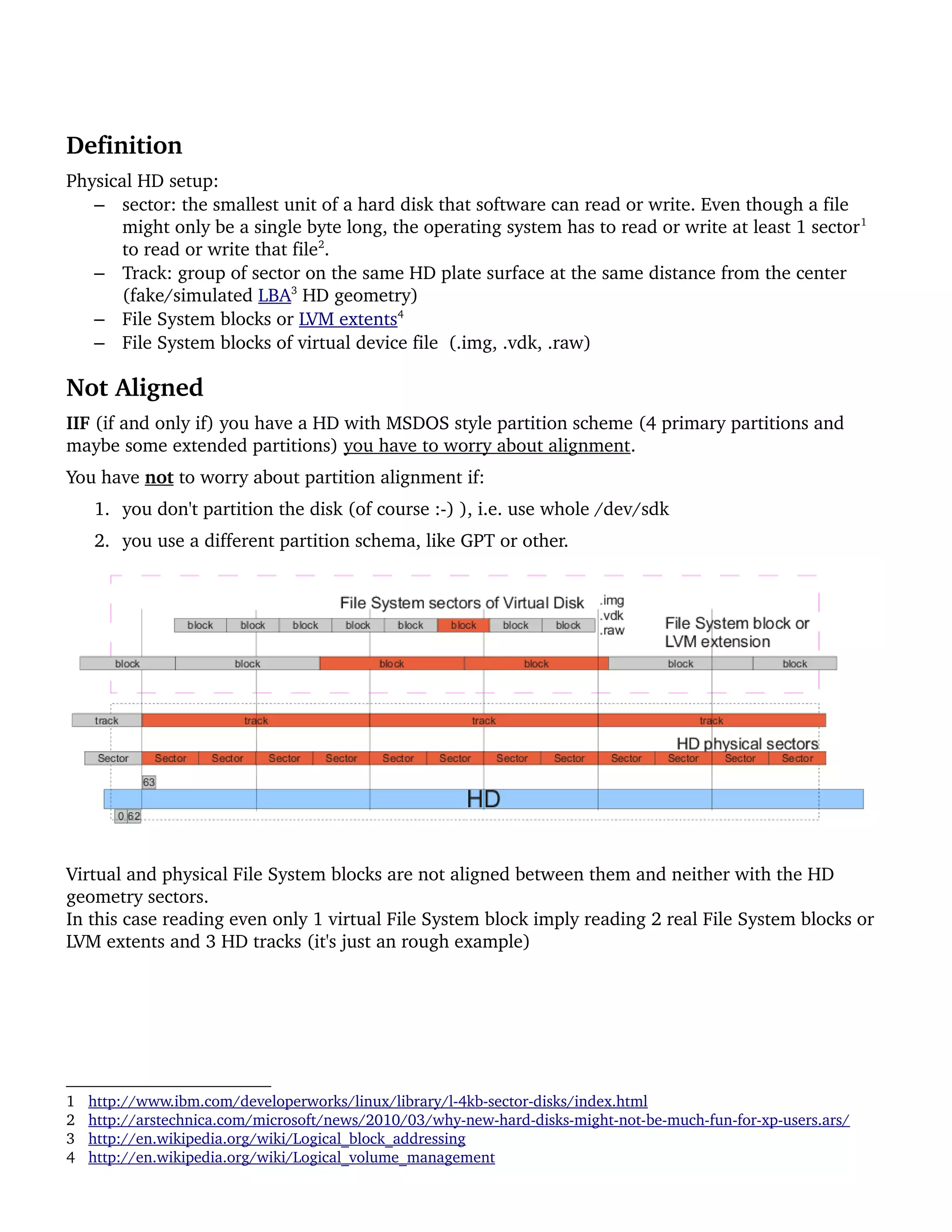Disk partition alignment | PDF