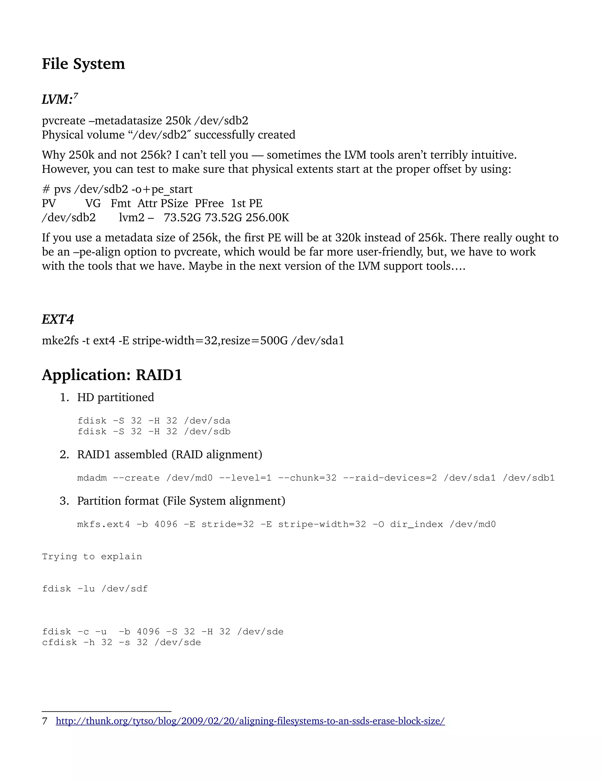 Disk partition alignment | PDF