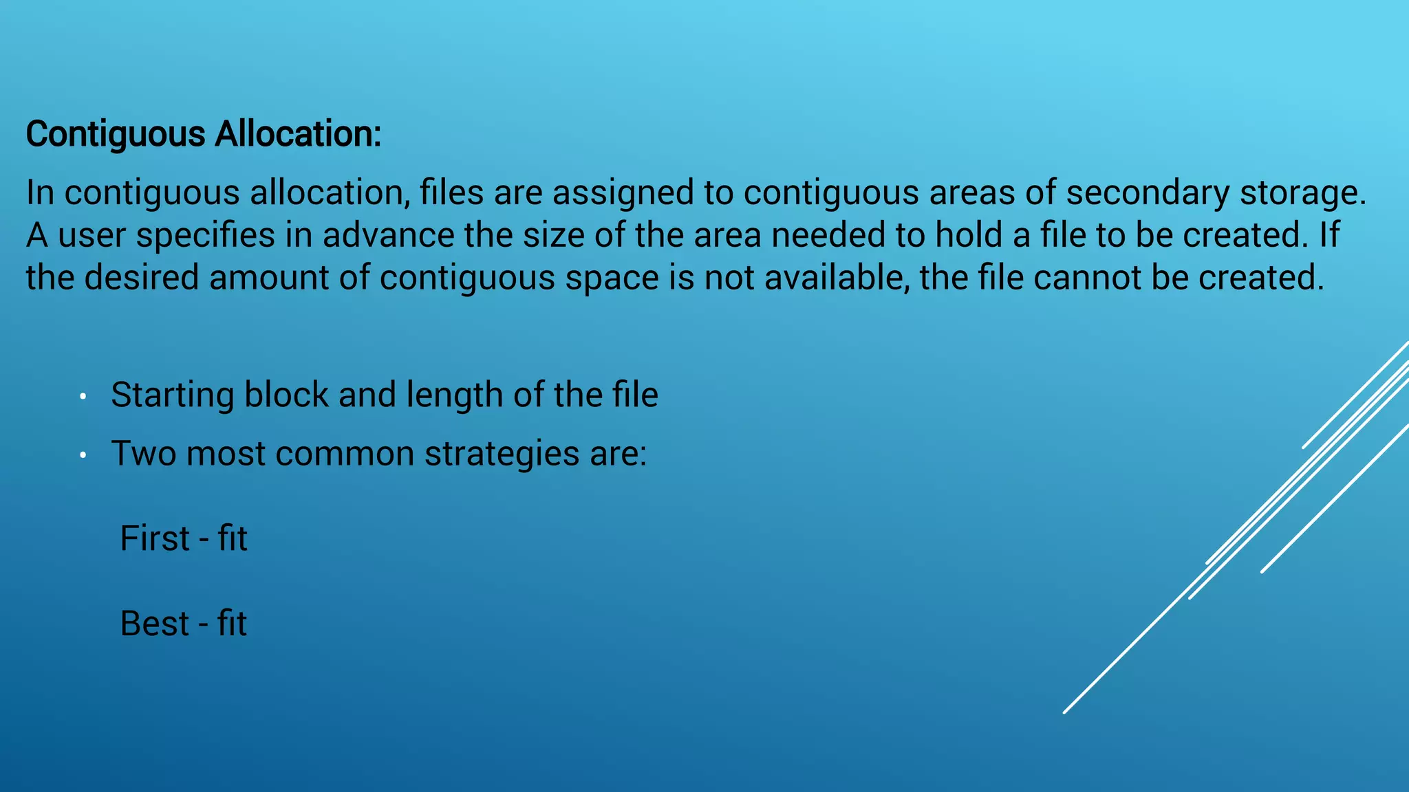 Disk allocation methods | PDF
