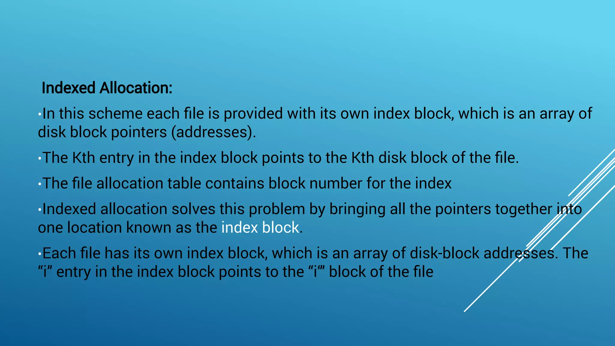 Disk allocation methods | PDF