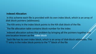 Disk allocation methods | PDF