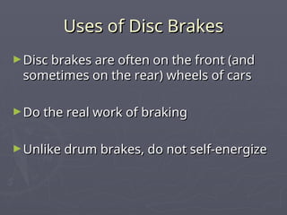 Disk Brakes Analysis for Mechanical Vehicle.ppt