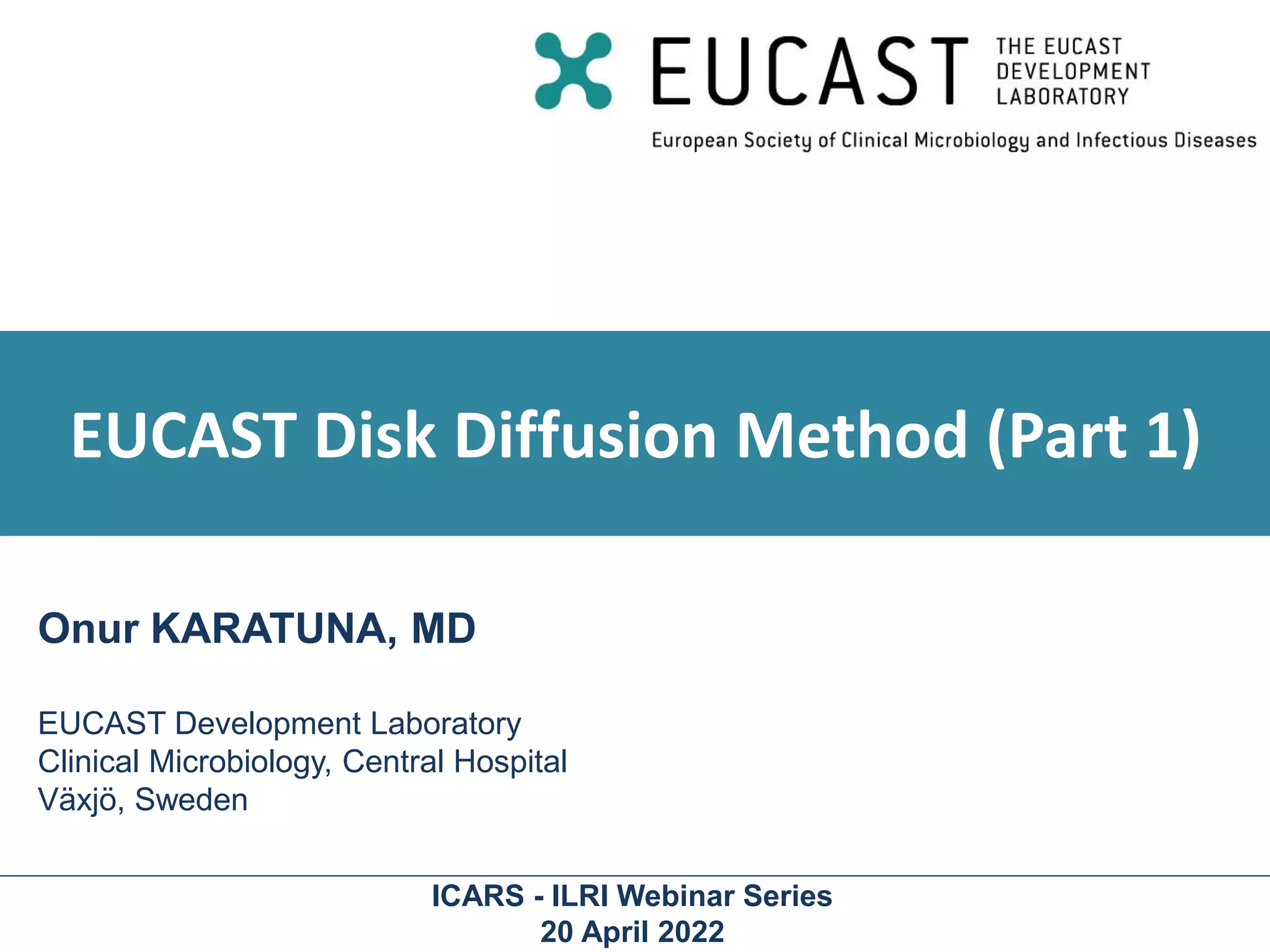 EUCAST disk diffusion method | PDF