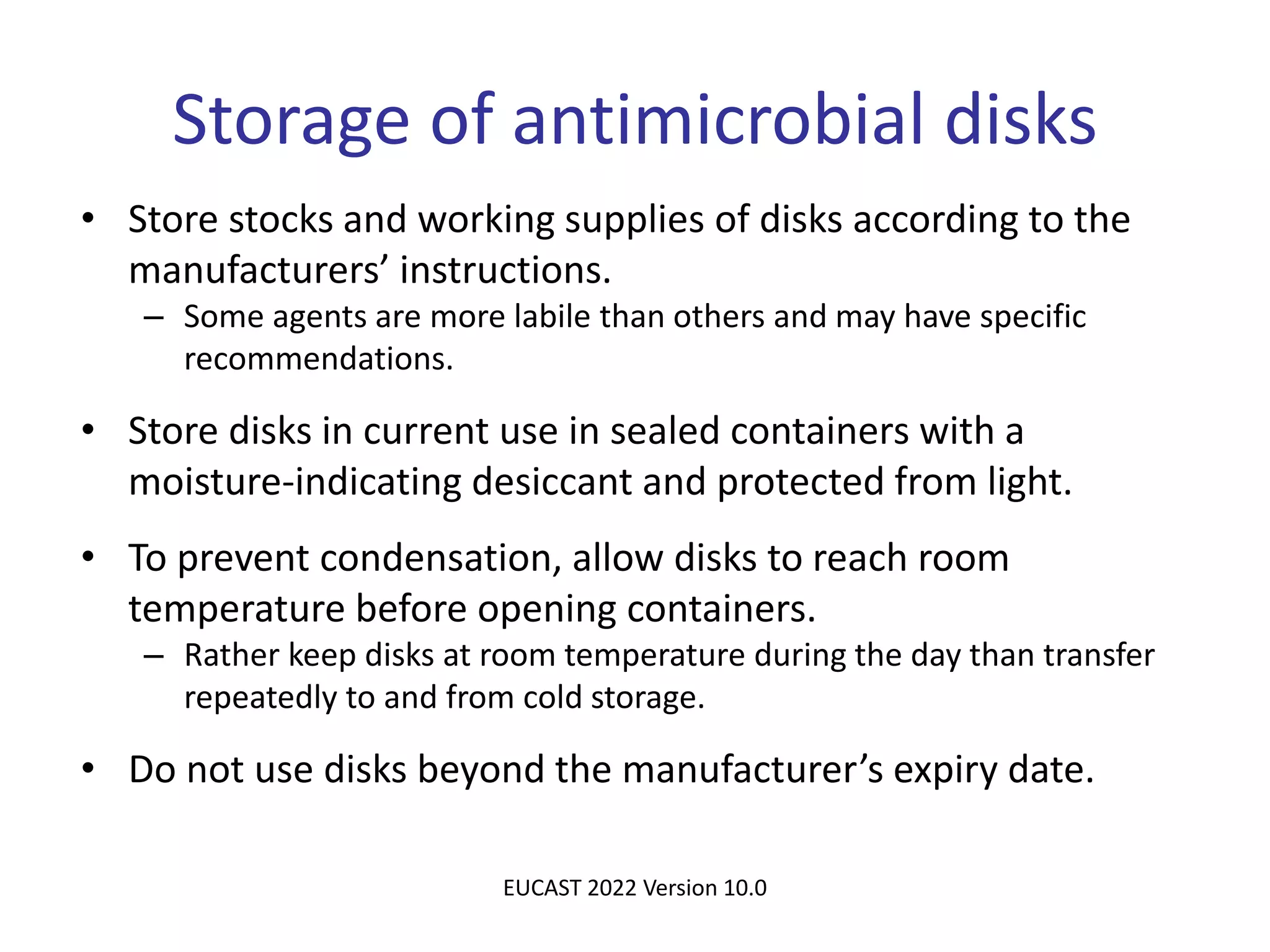 EUCAST disk diffusion method | PDF