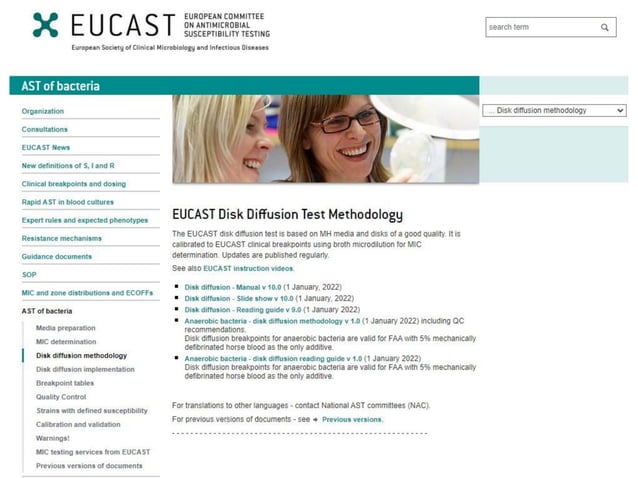 EUCAST disk diffusion method | PDF