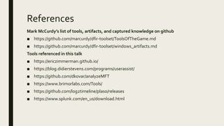 Disk forensics for the lazy and the smart | PPT