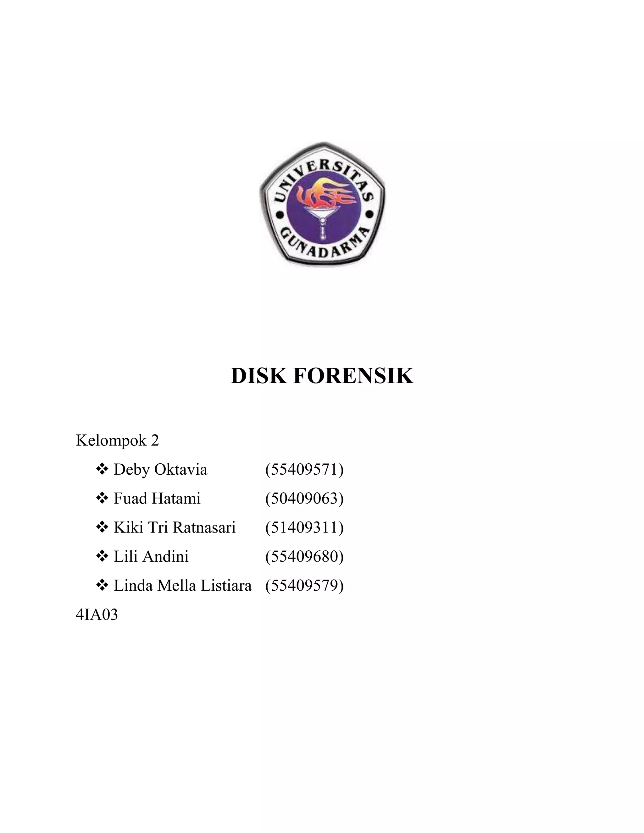 Disk forensik | DOCX